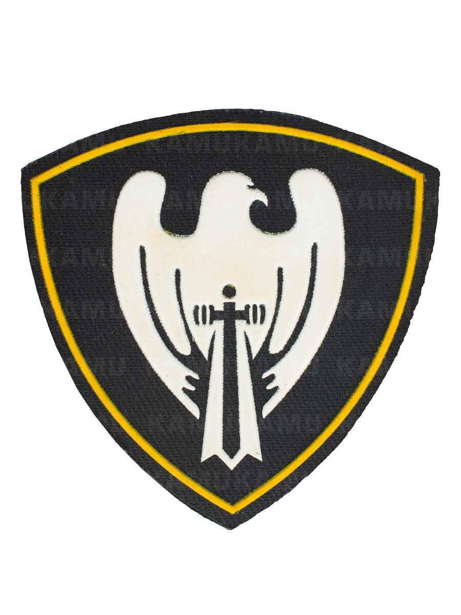 Шеврон Внутренние войска Мвд России Московский округ "Сокол" цвет черный