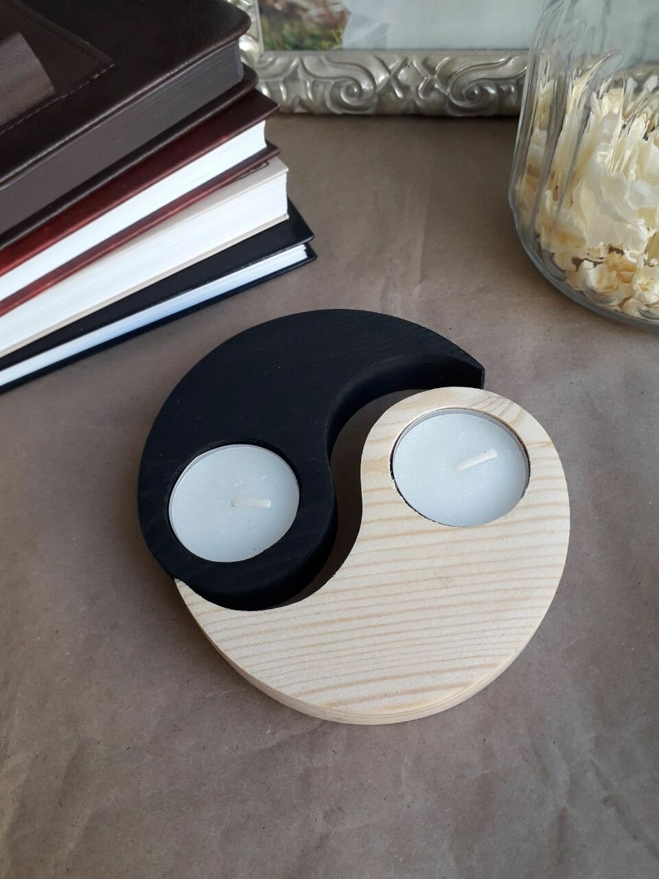 Подсвечник Инь-янь набор