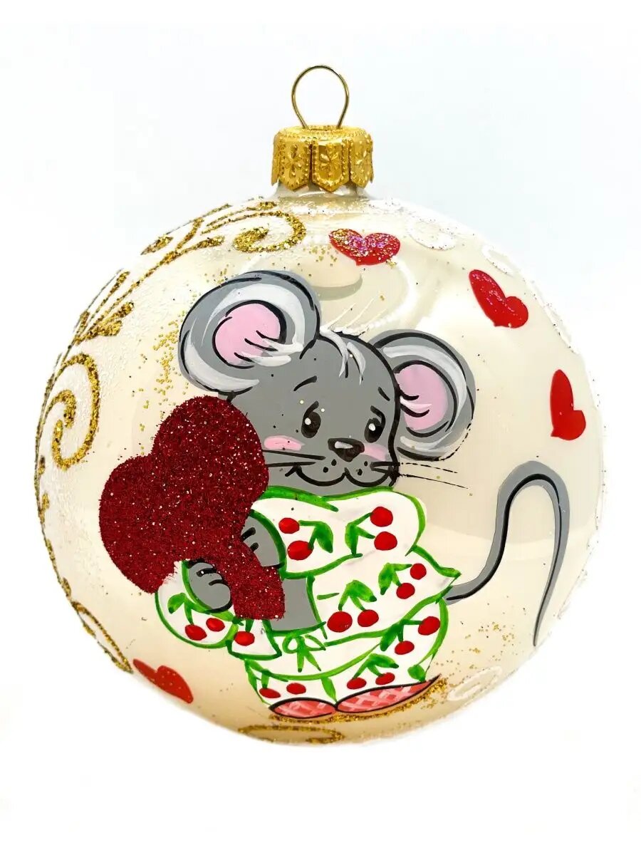 Шар стеклянный "Символ года"