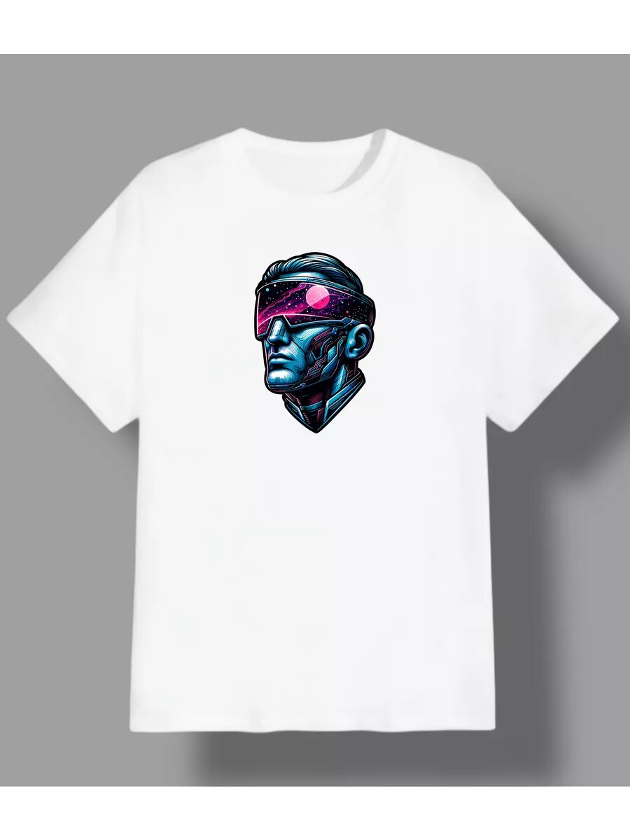 Футболка персонаж киберпанк