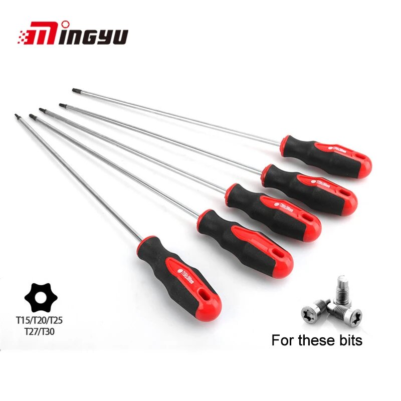 Отвертка TORX MING YU S2 сталь 400 мм T15 T20 T25 T27 T30 T20