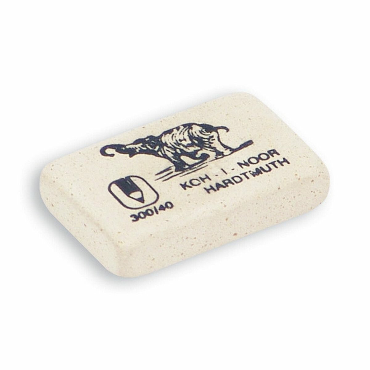 Ластик Koh-I-Noor Elephant 300/40 (прямоугольный, натуральный каучук, 35.5x23x8мм) (0300040026KDRU), 1шт.