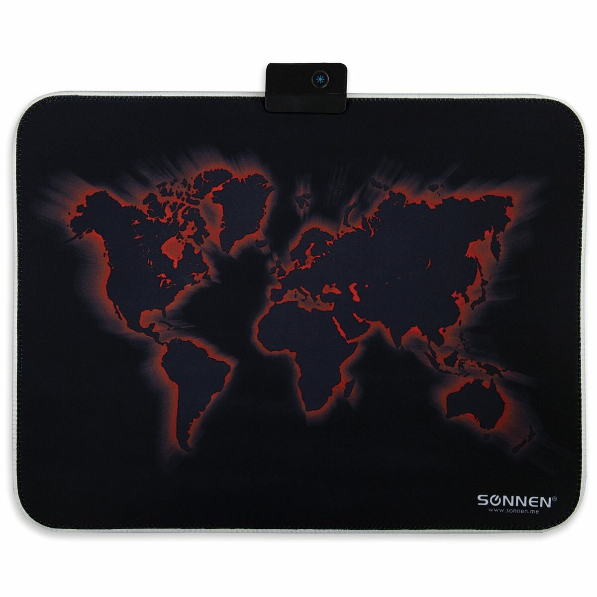 Коврик для мыши игровой Sonnen Lighting, резина+ткань, с подсветкой, черный (513316), 10шт.