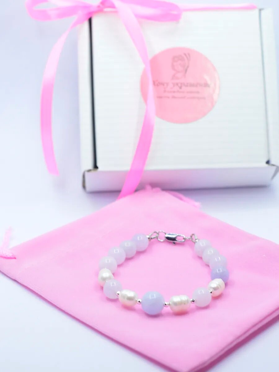 Браслет, аквамарин