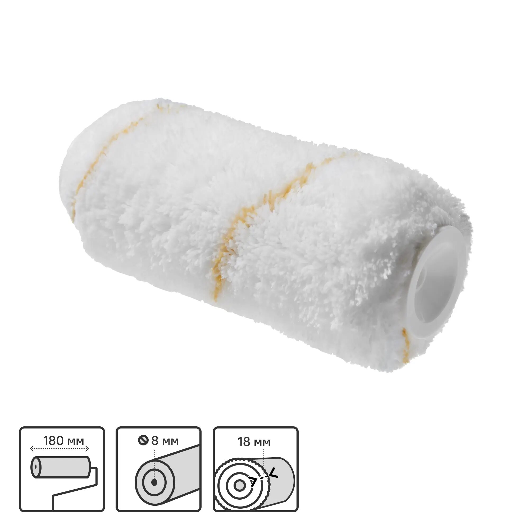 Dexter валик сменный фасадный 180 мм для наружных работ и декоративной облицовки фасада