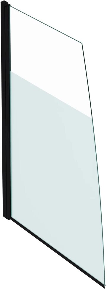 Шторка на ванну Jacob Delafon Serenity E4933-BL 90 см, профиль черный матовый, стекло матовое