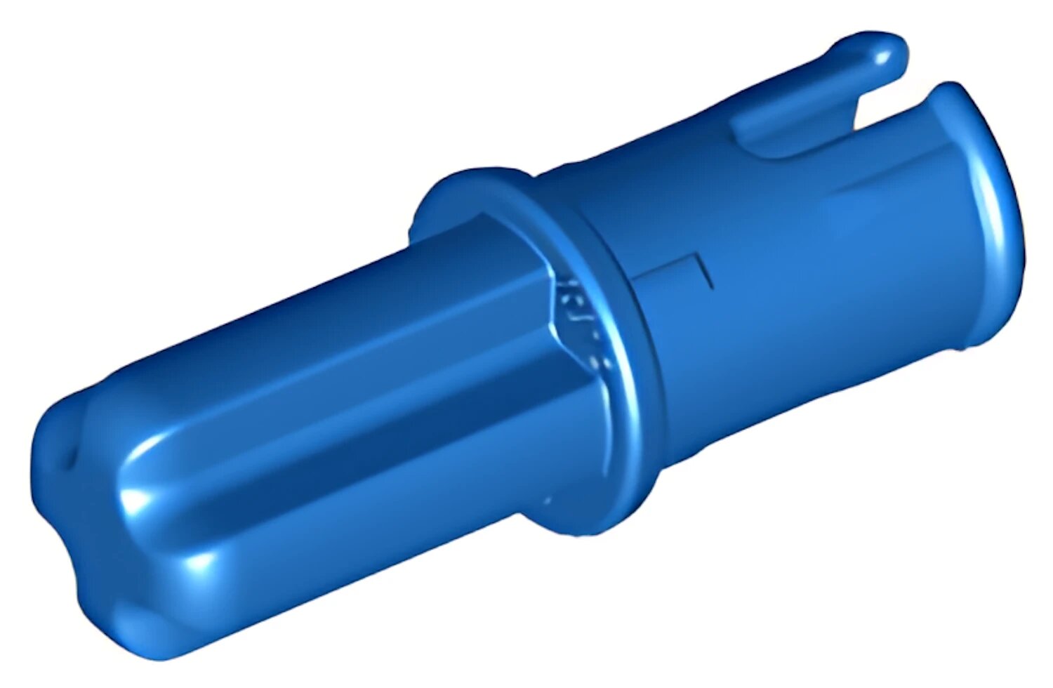 Деталь LEGO Technic, Axle 1L with Pin with Friction Ridges 43093 Blue U
