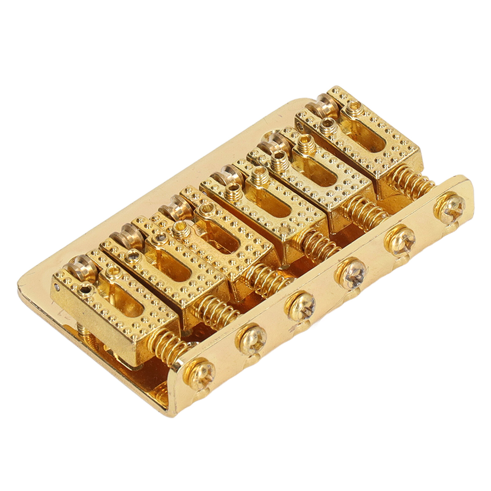 Бридж для электрогитары, 6 струн, 65 мм, глянцевый металл, гитарный хардтейл, замена фиксированного бриджа, золото