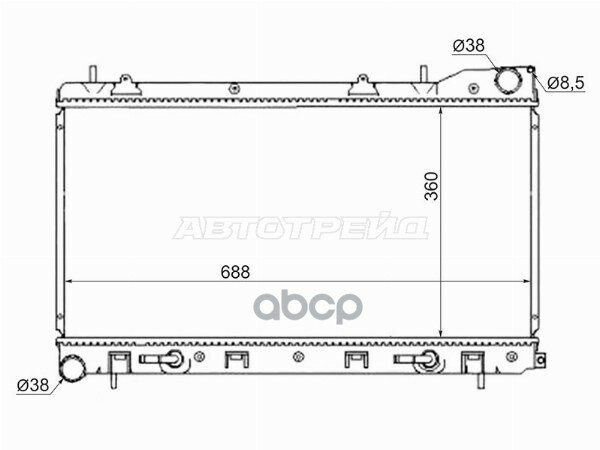 Радиатор Subaru Forester 02-08 / Impreza 00-07 Sat арт. SB0004-SG5-2R