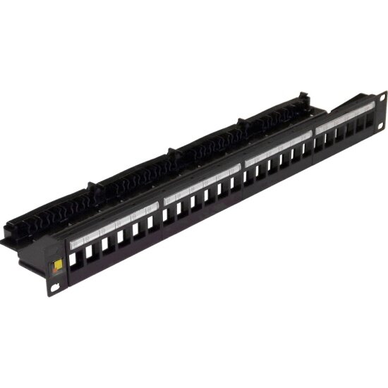 Патч-панель наборная Lanmaster LAN-PPN24OK-UTP 19" 1U 24xRJ45 UTP