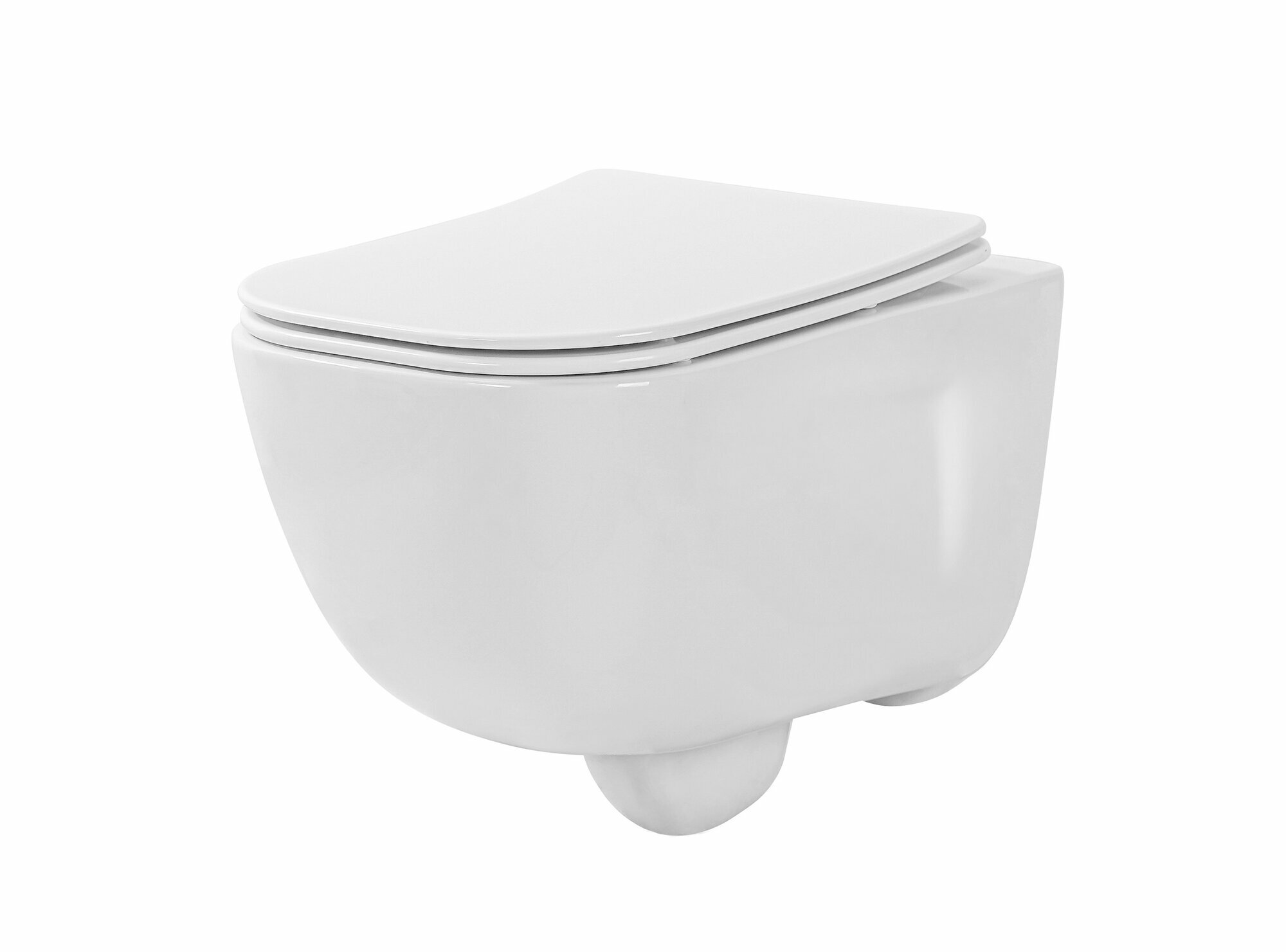 Унитаз Aquatek Дива AQ2012B-00 подвесной безободковый с сиденьем микролифт и функцией биде