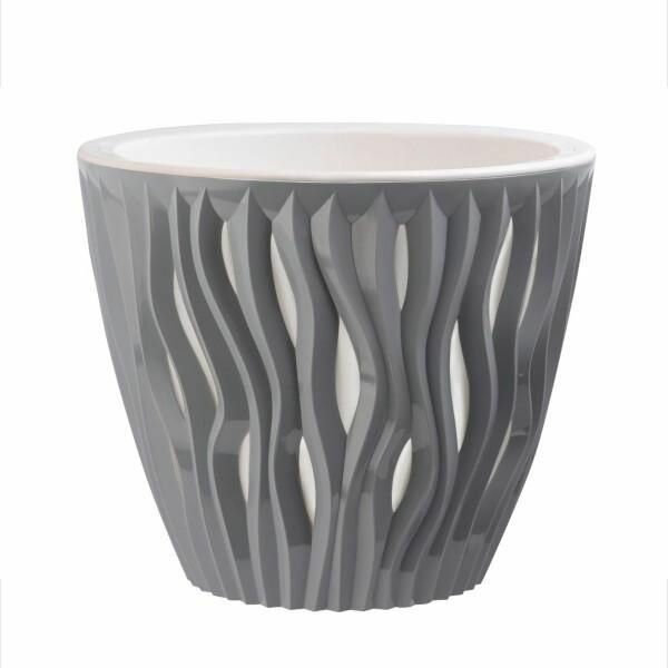 Кашпо ВМС "Вдохновение", 4,5 л, цвет Серый жемчуг