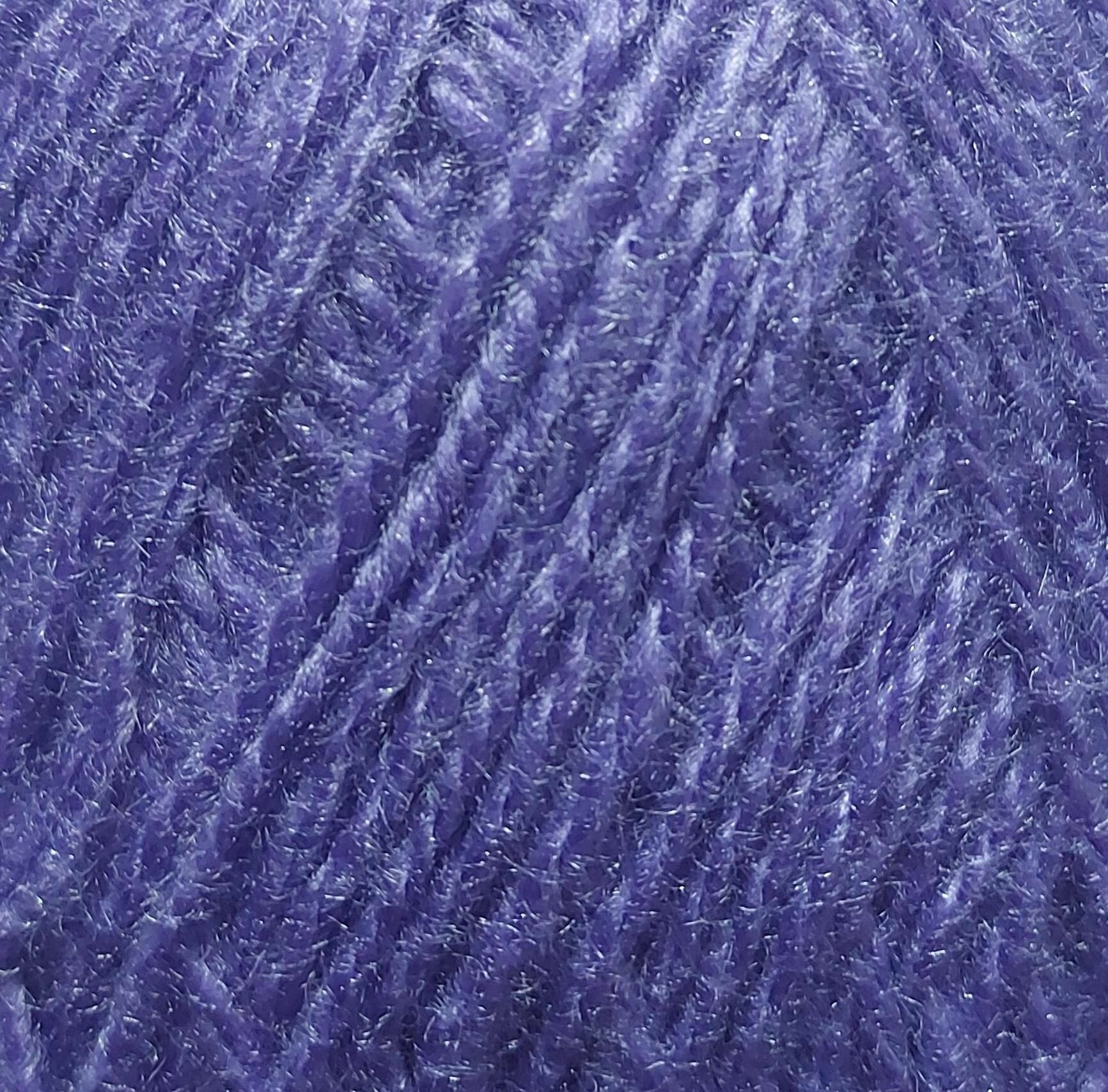 Пряжа для вязания Пряжа Нежное тепло (с ворсом) сирень 100 гр/250 м Акрил шерстяного типа 70%, ангора 30%