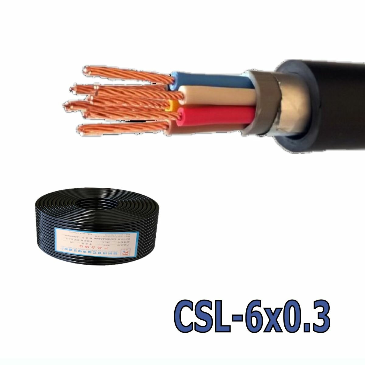 Кабель экранированный CSL-6x0.3/1 метр