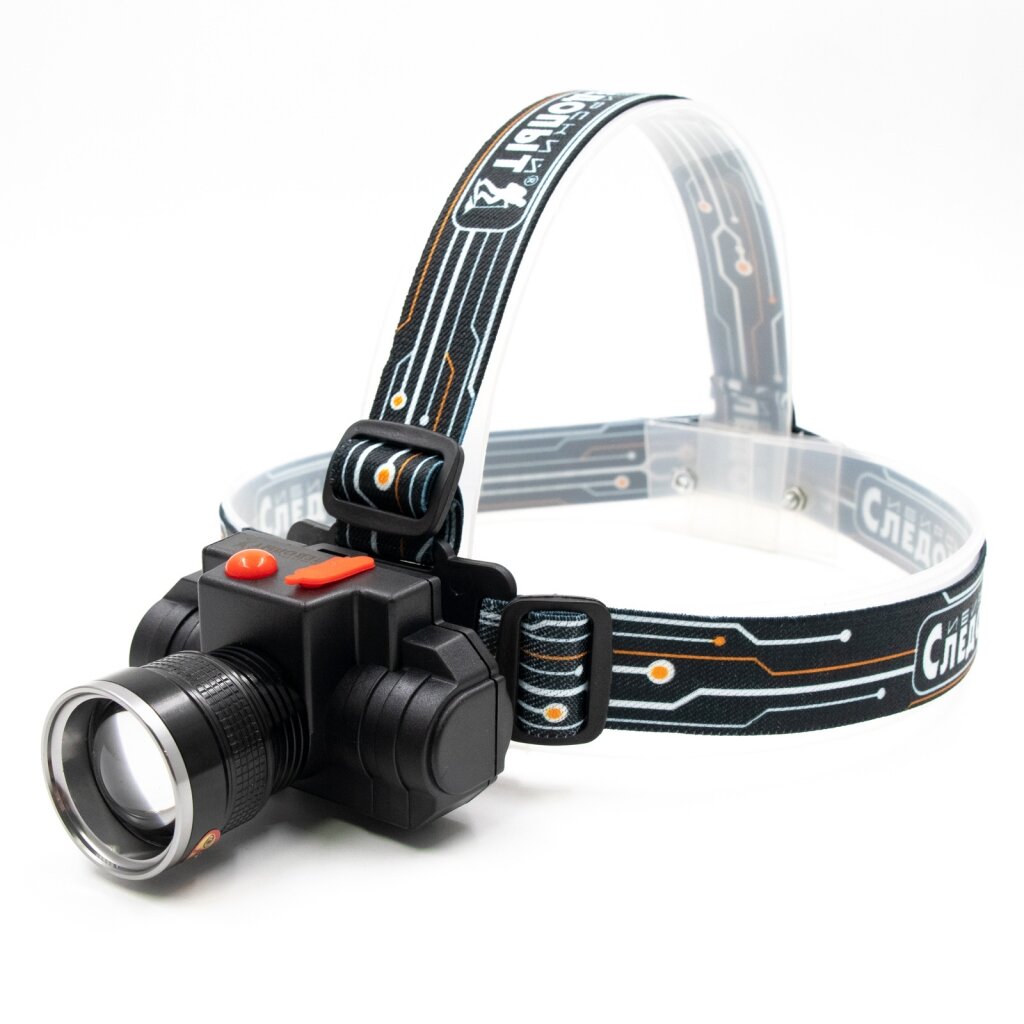 Фонарь налобный "сибирский следопыт-импульс", 1 LED, аккум. 220В, USB/120/, PF-PFL-HL41