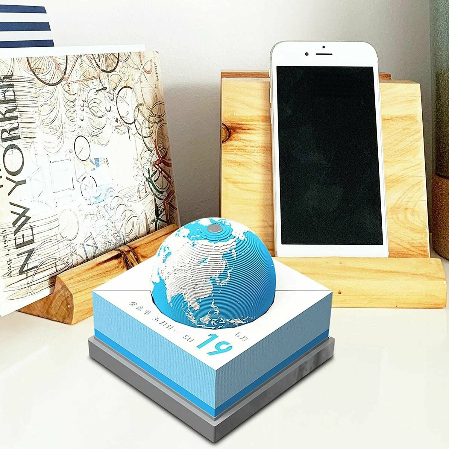 YOYO, 3D-модель Земли, настольный календарь, инновационный бумажный календарь-скульптура для домашнего офиса, 3,5 дюйма