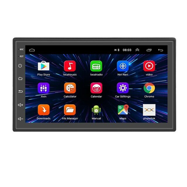 Автомагнитола 2.5D GPS Android Мультимедийный плеер Универсальная 7-дюймовая аудио-навигация для Volkswagen Nissan Hyundai Kia Toyota-2 16G