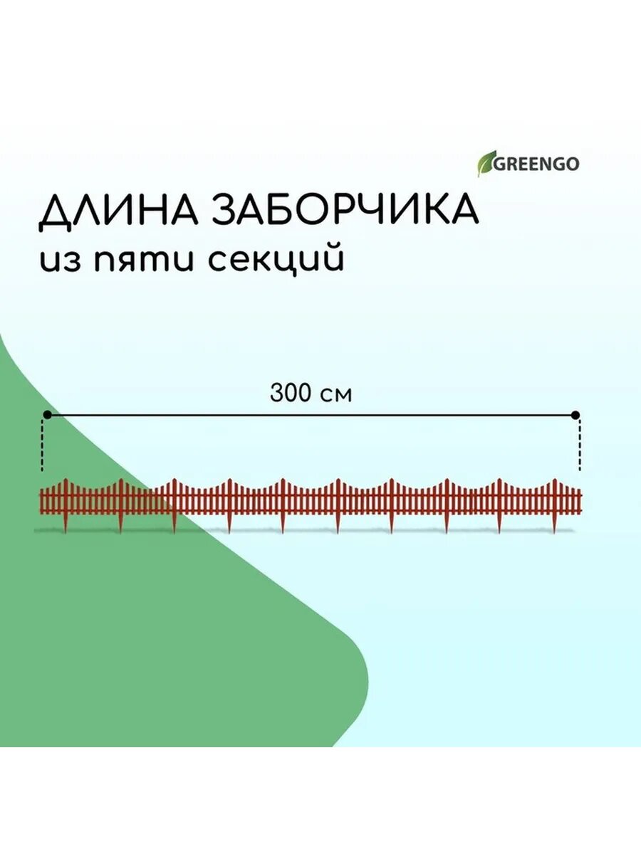 Декоративный забор из пластика для ландшафта