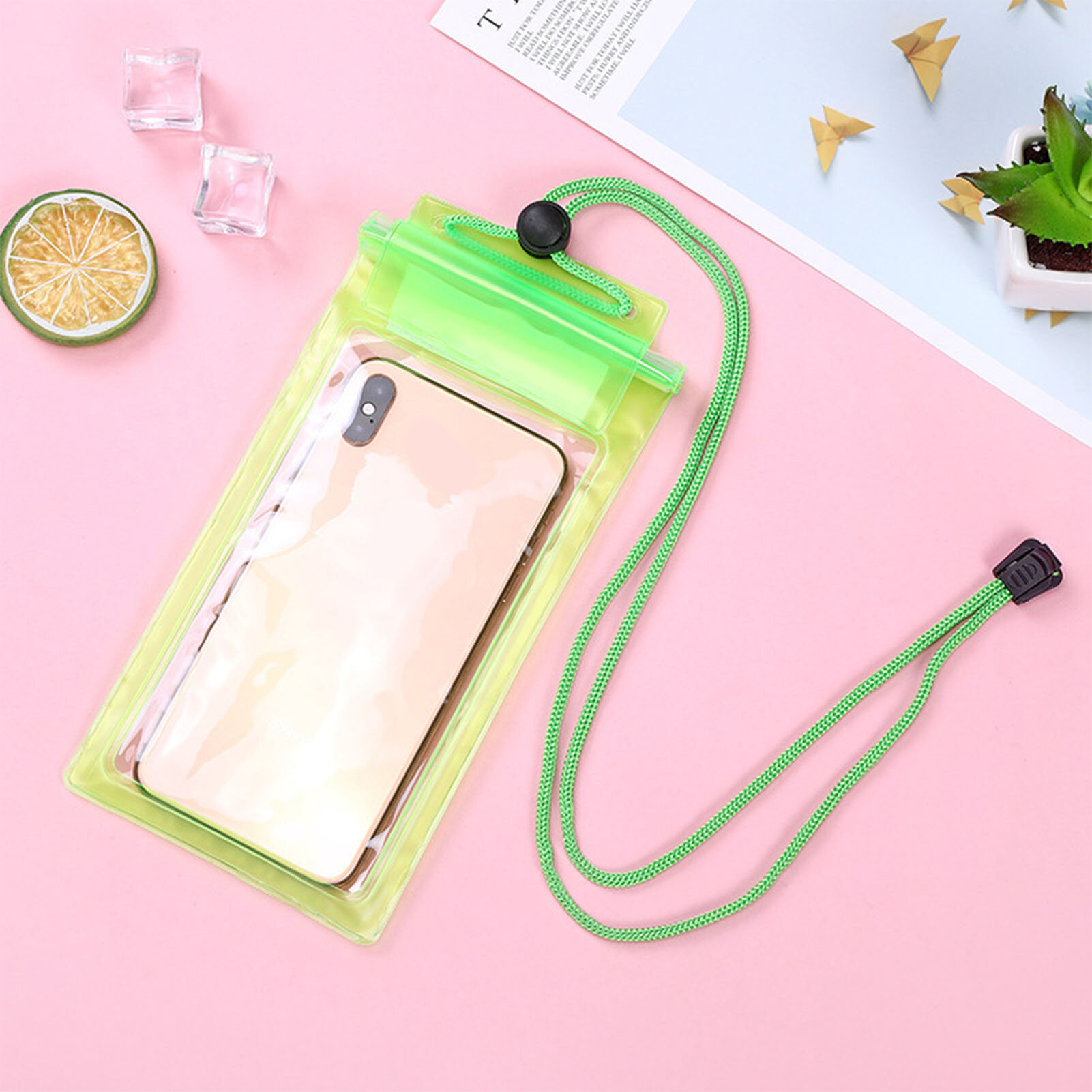 Водонепроницаемый чехол для телефона из ПВХ, прозрачный трехслойный герметичный чехол для телефона для рафтинга, пляжного плавания