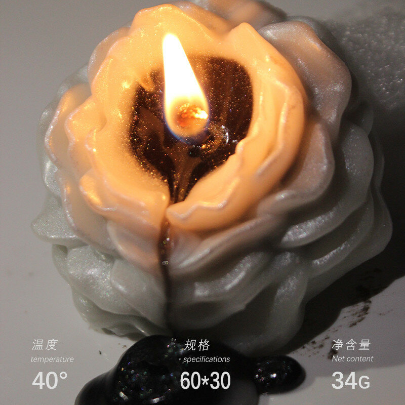 Интересная низкотемпературная маленькая свеча позолоченная 40 градусов SM пион роза ароматерапия капельный воск для взрослых секс-тренинг реквизит