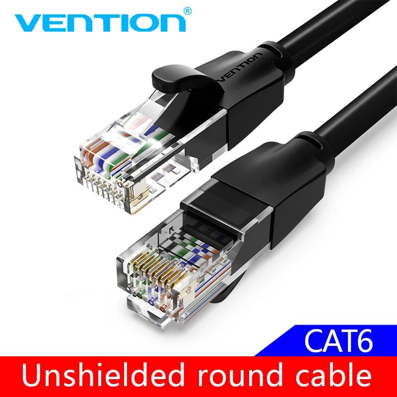 Кабель Ethernet Vention Cat6a CAT6 UnshieldedRound, 5m