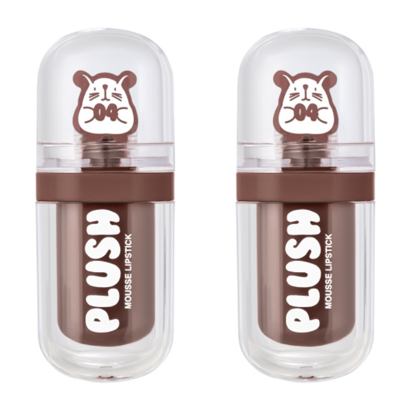 Помада Beauty Bomb для губ муссовая Mousse Lipstick «Plush», тон 04, 2 штуки