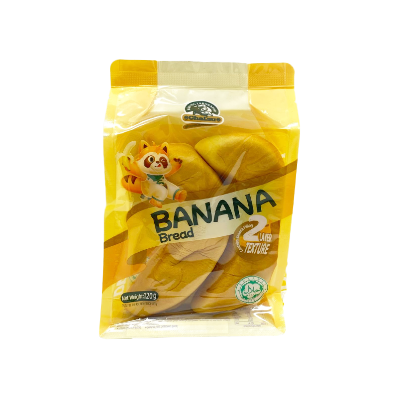 Нежный хлеб Xianriji с натуральным вкусом спелого банана 120 г, Китай