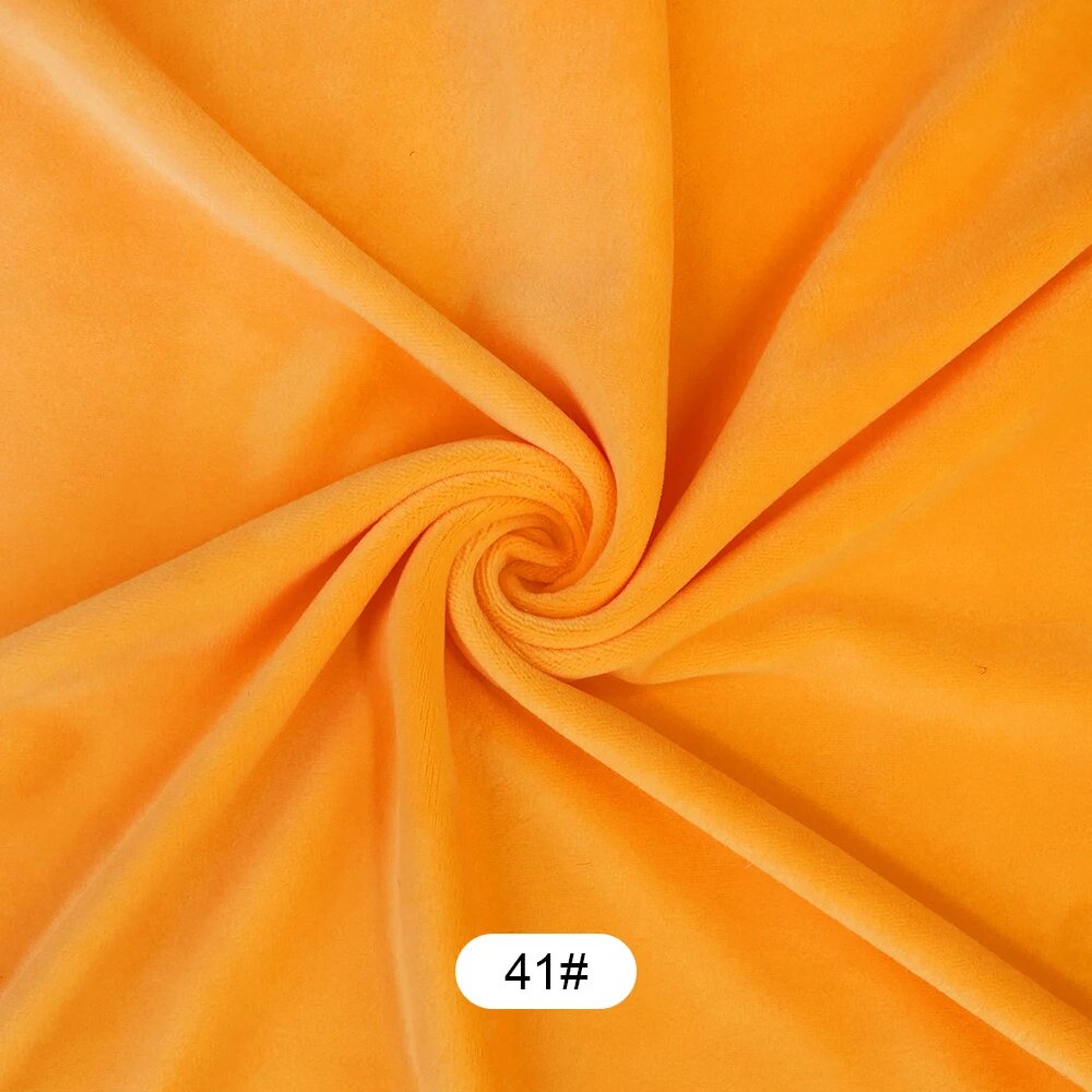 Эластичная плюшевая ткань Minky SEWBATO 50x50 см Оранжевый, 41