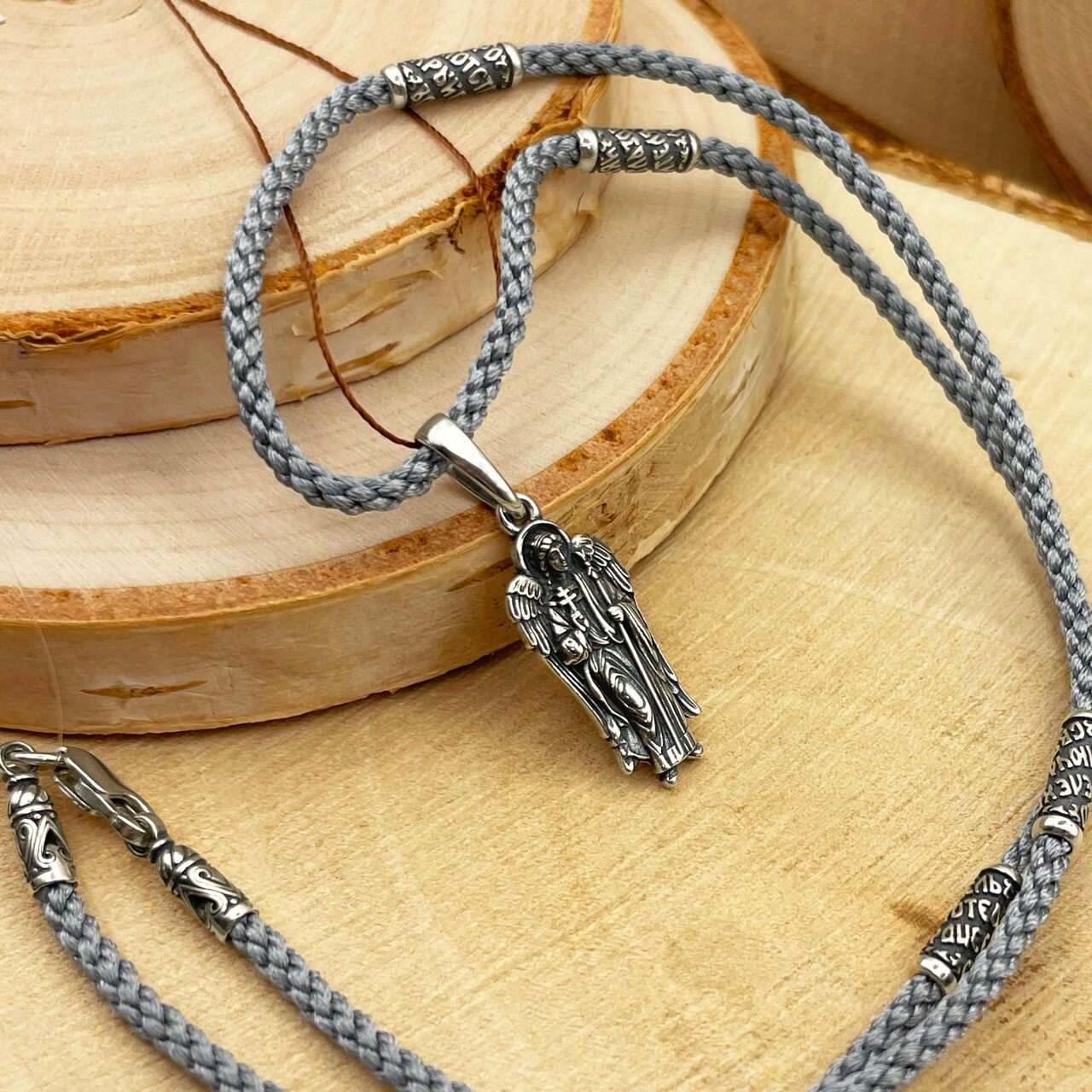 Комплект украшений, серебро, 925 проба, оксидирование, чернение