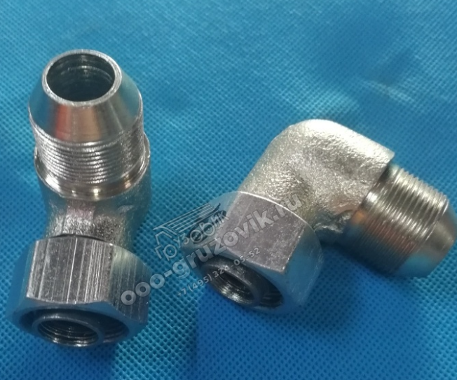 Фитинг штуцер угловой компрессора (маз) м27х1,5/f26х1,5 ключ32 привертной н18-п18