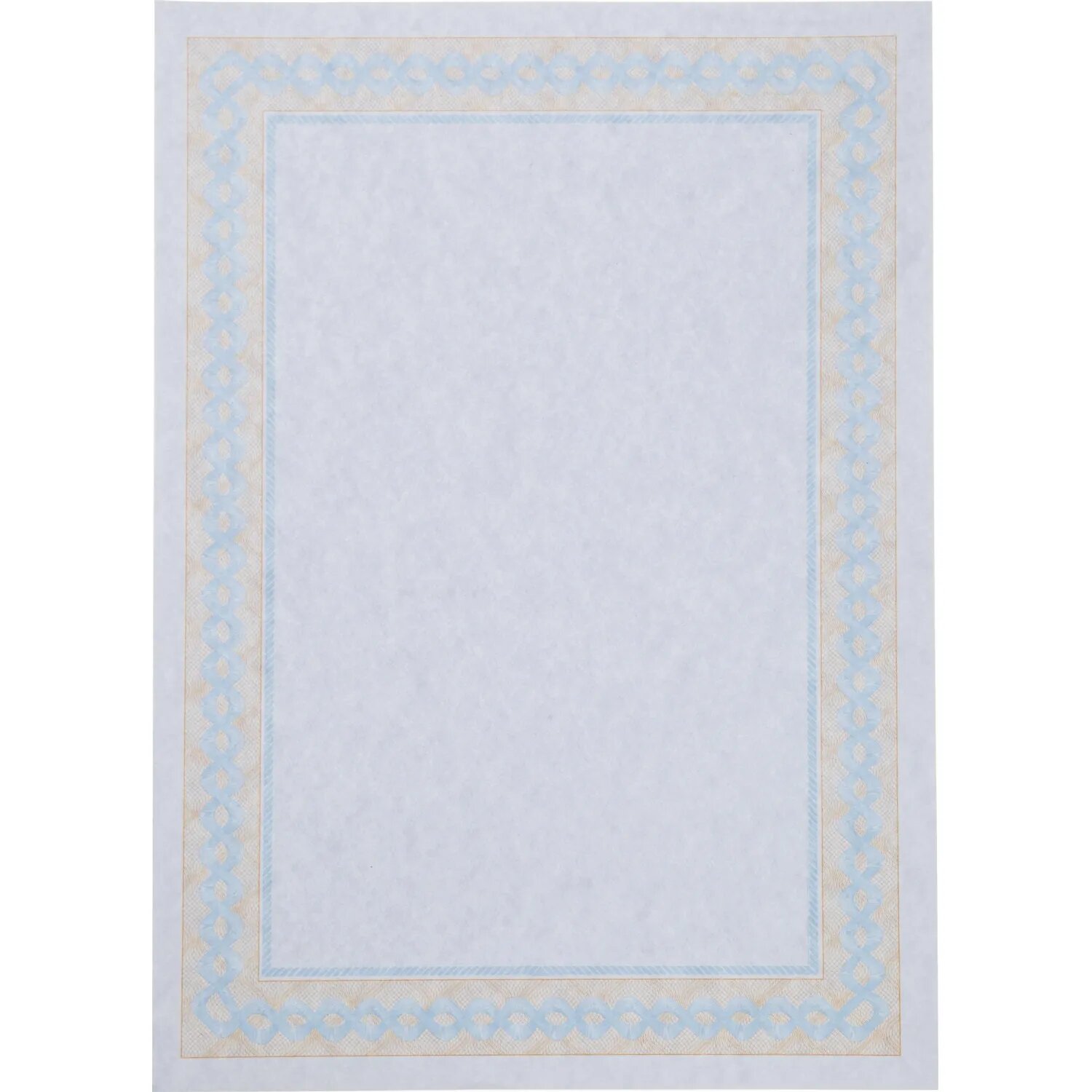 Сертификат-бумага А4 Attache 50 шт/уп  сине-оранжевая рамка ID3