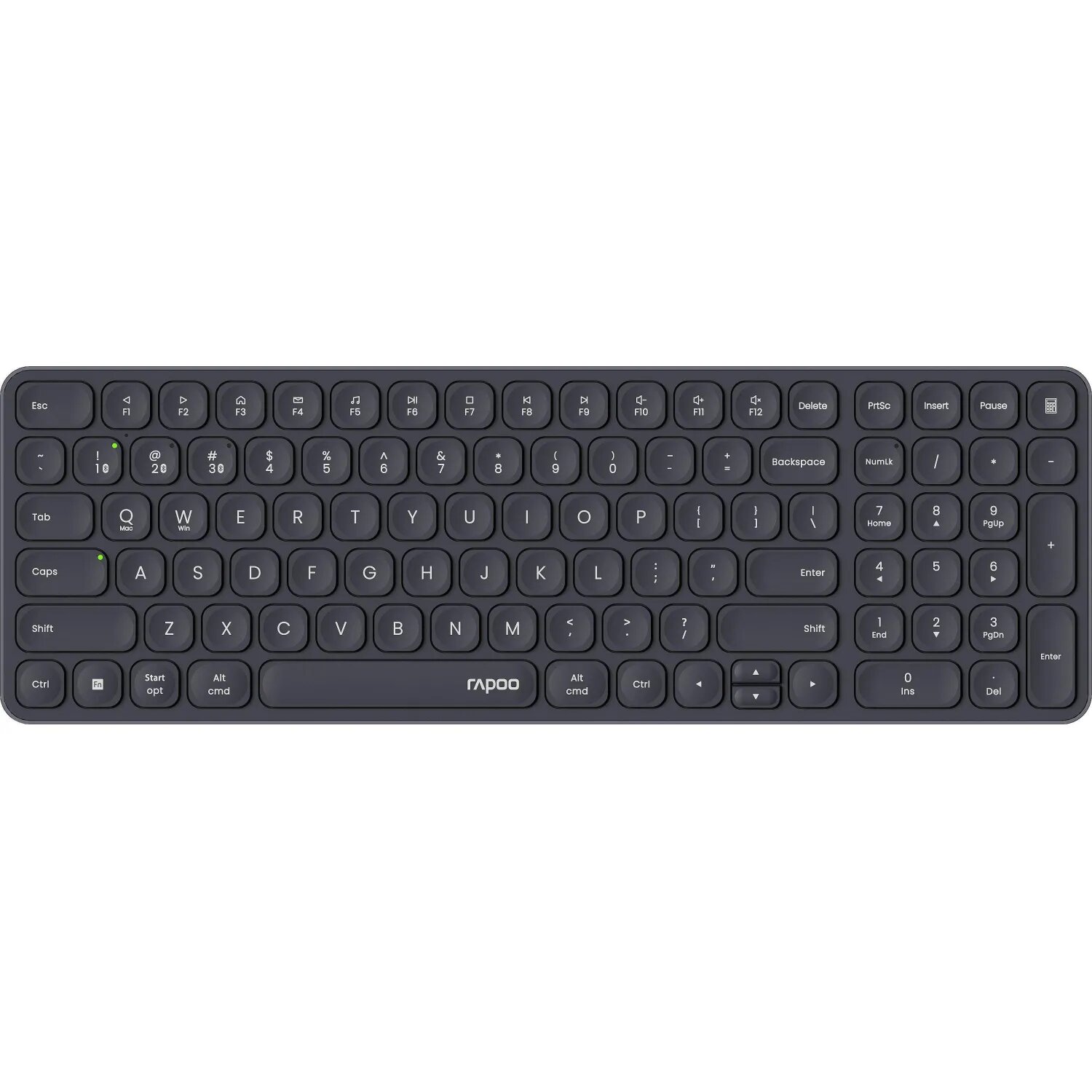 Клавиатура RAPOO E9310M беспроводная, серый