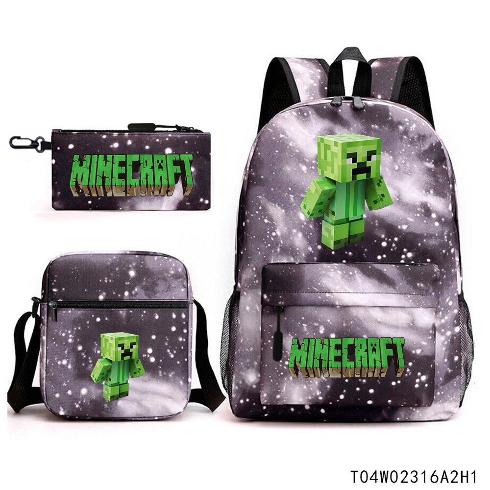 Школьная сумка MINECRAFT, игровая периферия Minecraft, повседневный рюкзак, мужская школьная сумка, Прямая доставка