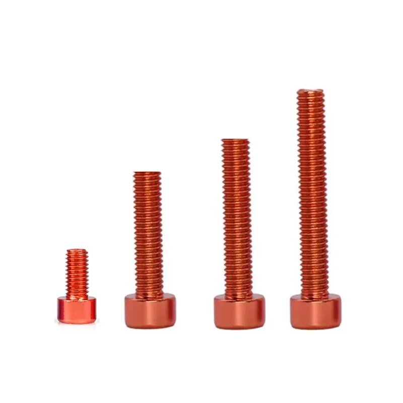 Анодированные алюминиевые болты M5 M6 6-40мм M5x20mm, Orange