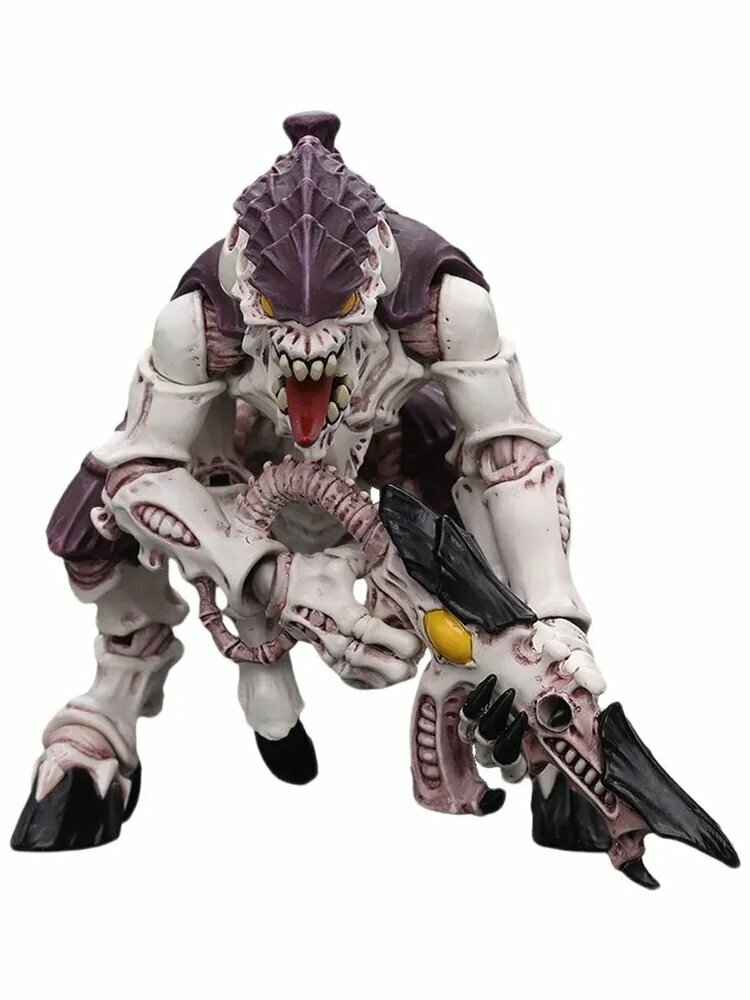 Подвижная фигурка JOYTOY Warhammer 40K 1/18 Action Figures Tyranids Hive Fleet Leviathan Termagant with Fleshborer