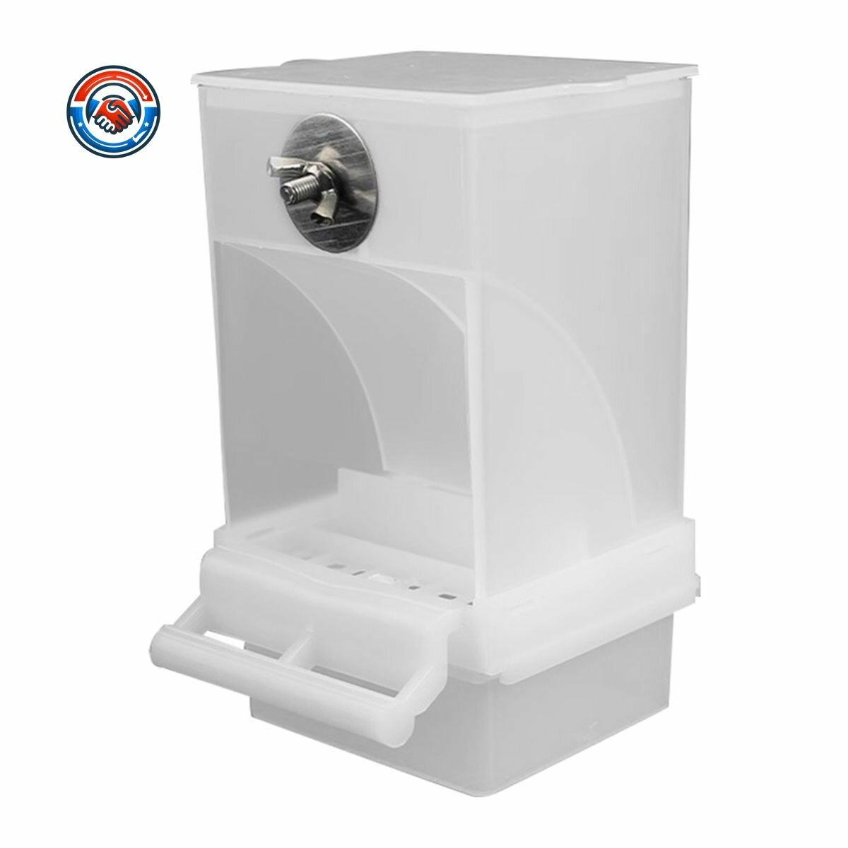 Автоматическая кормушка для птиц большой емкости, белая пластиковая кормушка-поилка для волнистых попугаев, корелл, канареек, крепление на клетку, антибеспорядковая система, удобное наполнение, идеальный аксессуар для домашних пернатых