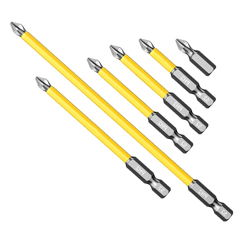 Принадлежности для инструментов, Набор отверток с магнитным ударом из 6 шт, Шнековый экстрактор с защитой от скольжения, Пересекающий Дорогу
