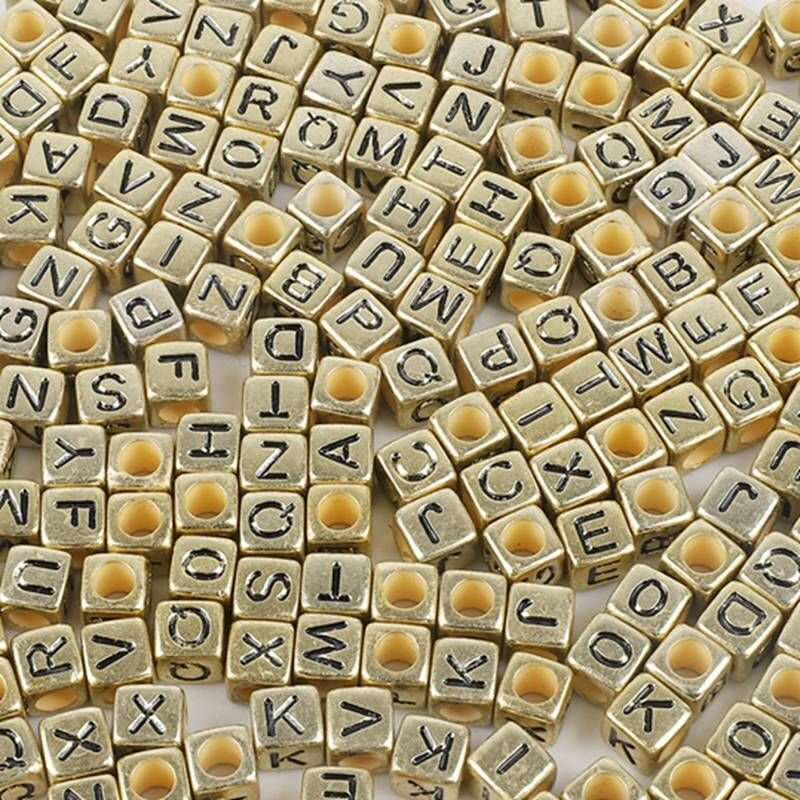 Ручная работа из бисера с английскими буквами, развивающая игрушка для детей младшего возраста