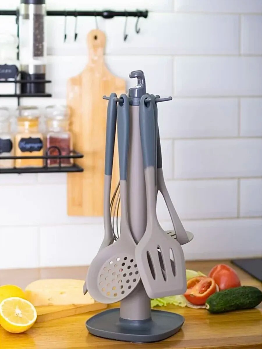 Кухонный набор с подставкой 7 предметов