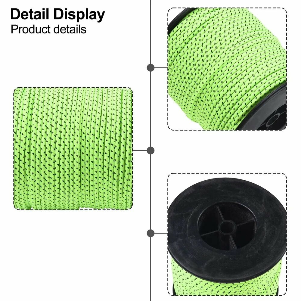 OZ-WIDR-50 м 2,5 мм веревка для палатки, трос для кемпинга, светоотражающая растяжка, полипропиленовая растяжка для палатки, ветрозащитная веревка, принадлежности для кемпинга