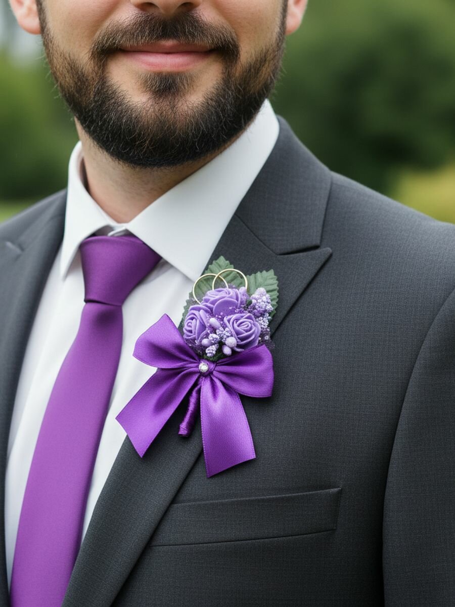 Бутоньерка для жениха или свидетеля