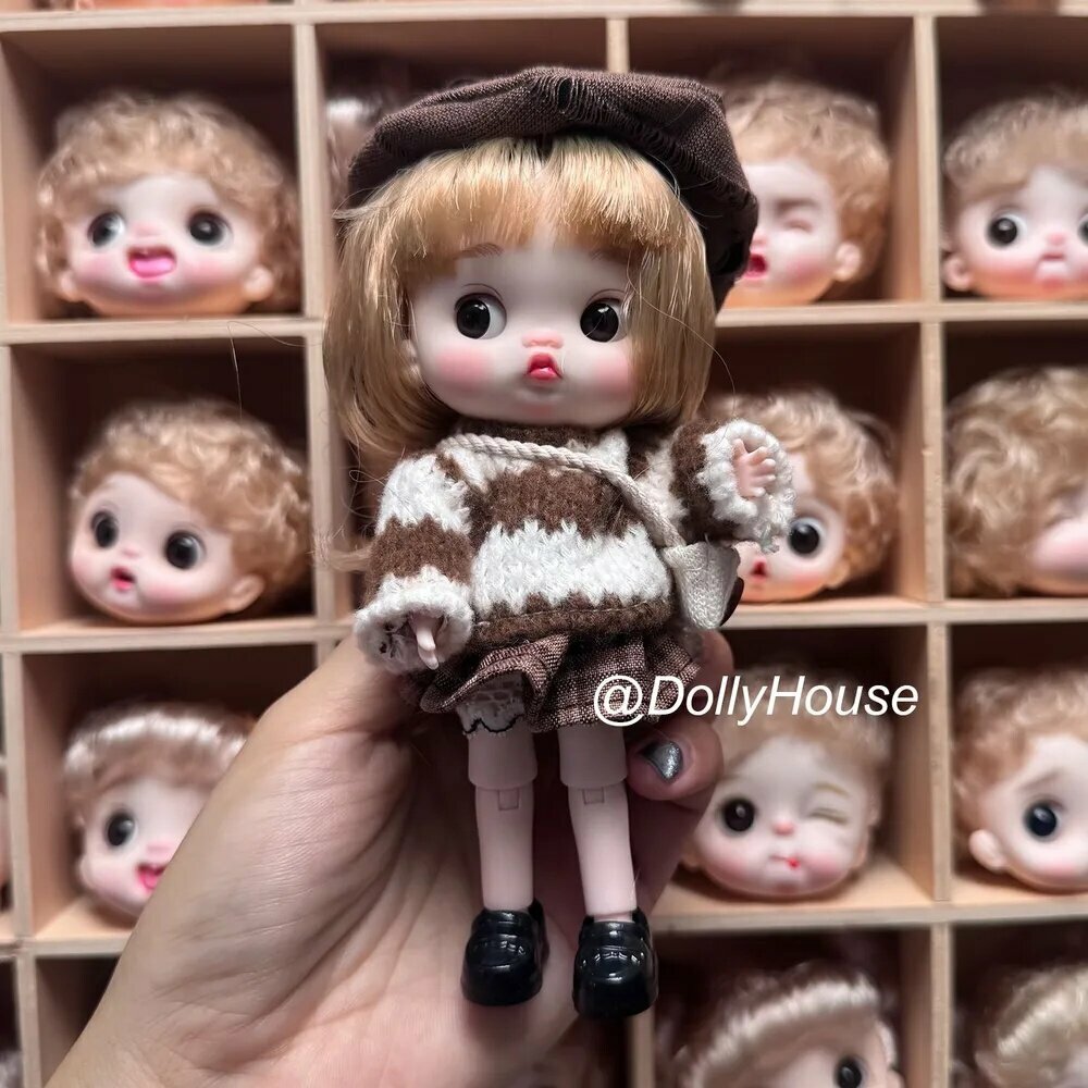 Шарнирная BJD кукла 14см "Девочка ТаоТао Ваньцзы" (TaoTao Wanzi) для коллекции