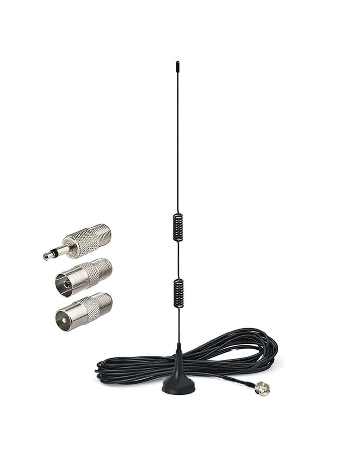 Антенна на присоске AM / FM, магнитное основание, антенна FM-радио