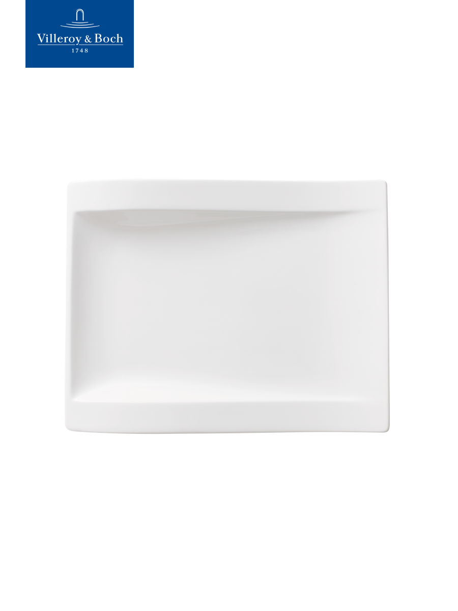 Салатная тарелка 26х20 см, NewWave, Villeroy & Boch, Премиум-Фарфор