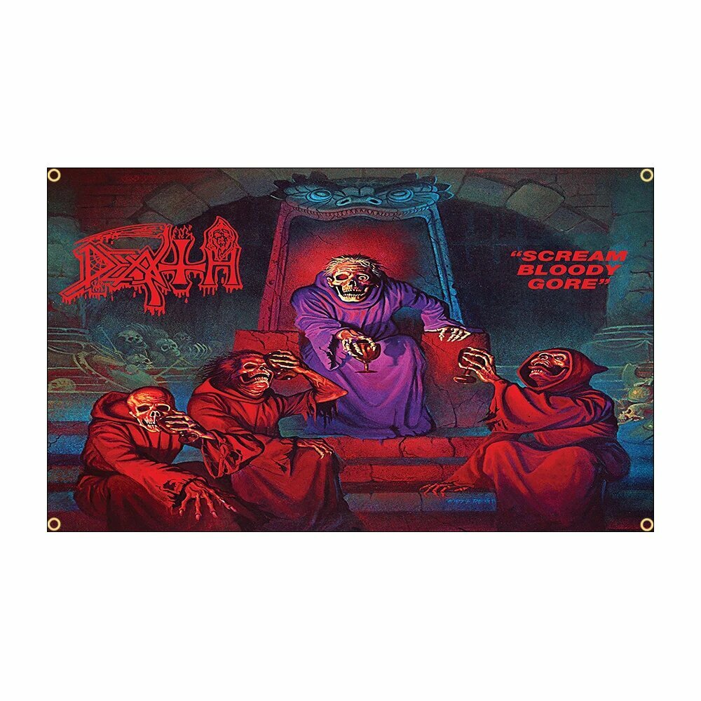 Флаг Death "Scream Bloody Gore" 90x150 см, цвет 4