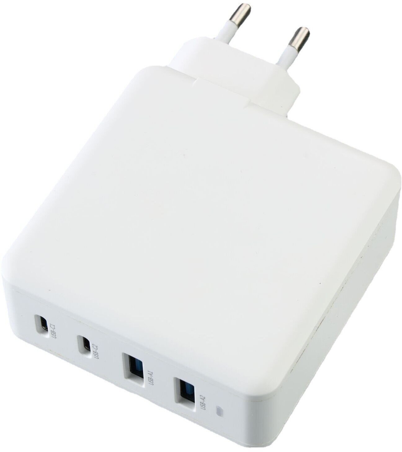 Зарядное устройство 100W для iPhone и Android, ноутбука, планшета / Зарядка / Блок питания 2х слота USB - 2х type C / Адаптер 100Вт / Белый