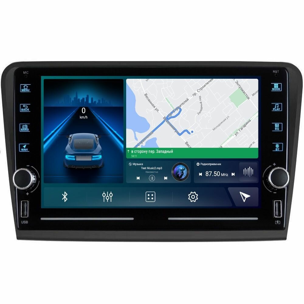 Магнитола R320 Skoda Superb 2008-2015 с Android 13, 4/64Gb память, 8 ядерный процессор, Carplay, DSP, 4G модем (Sim)