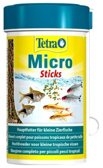 Корм Tetra для мелких видов рыб Micro Sticks 100 мл