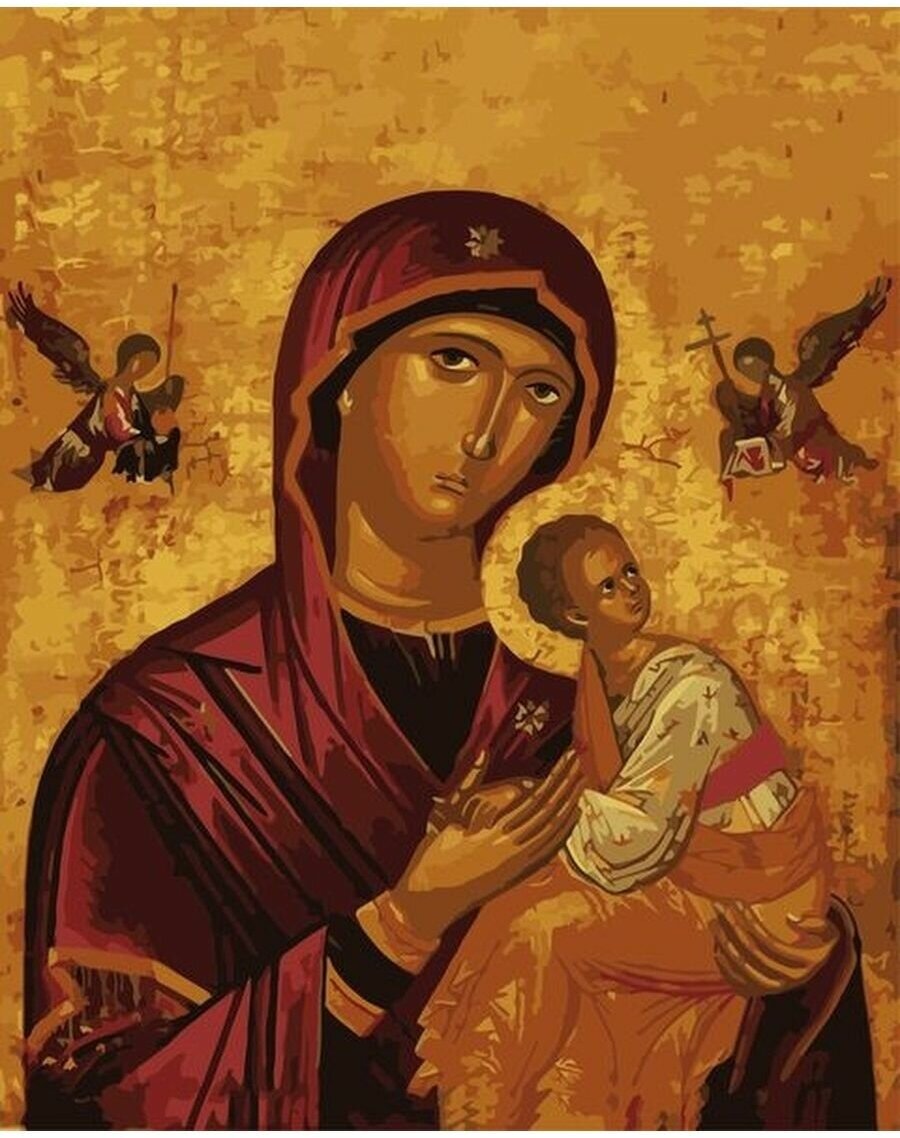 Картина по номерам Страстная икона Божией Матери 40х50