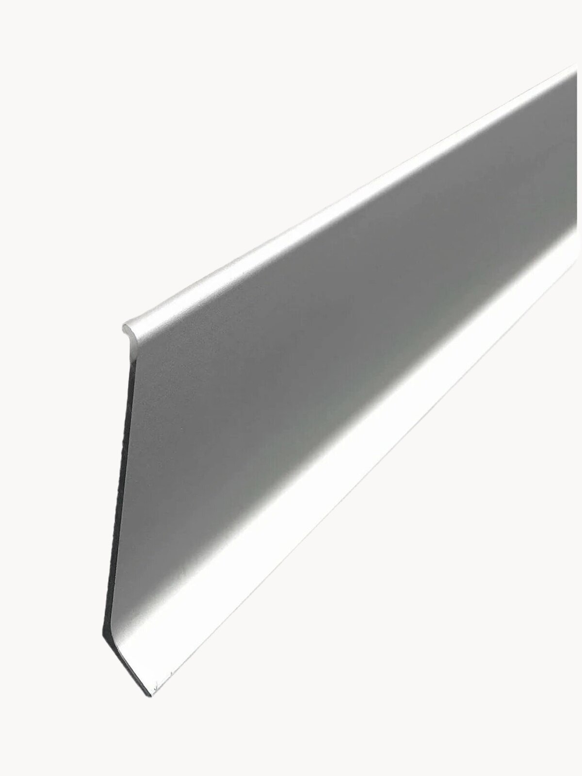 Плинтус HENNOX Алюминиевый, напольный H60 250x10 мм, 1 шт, Анодированное серебро (матовый)